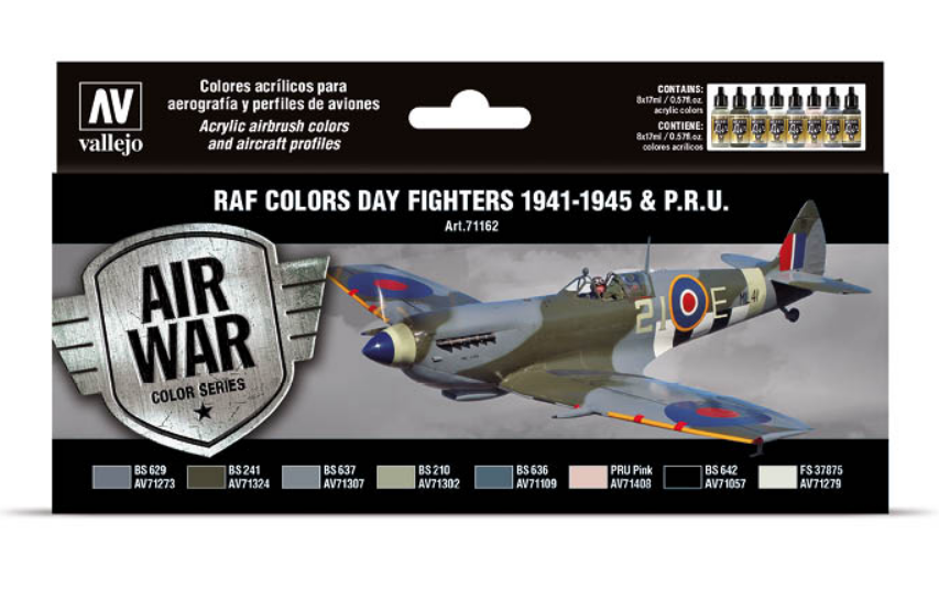 71162 Набор красок Vallejo RAF colors Day Fighters 1941-1945 & P.R.U ...